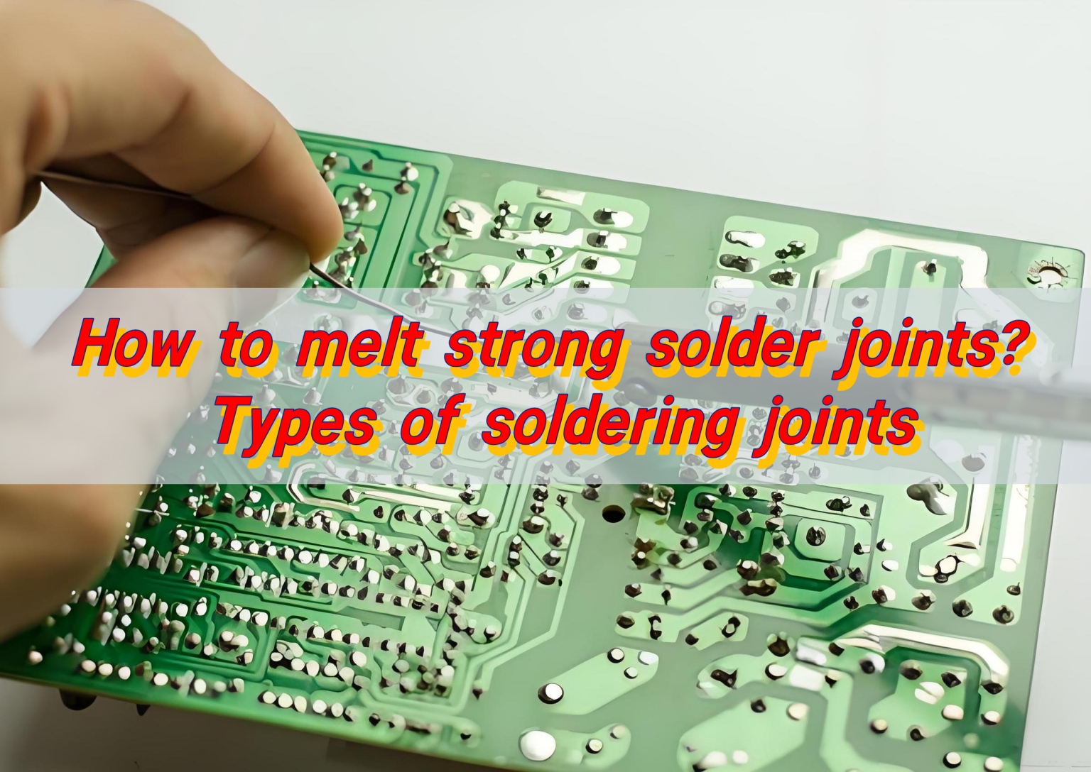 How to melt strong solder joints? Types of soldering joints PCB & MCPCB ...