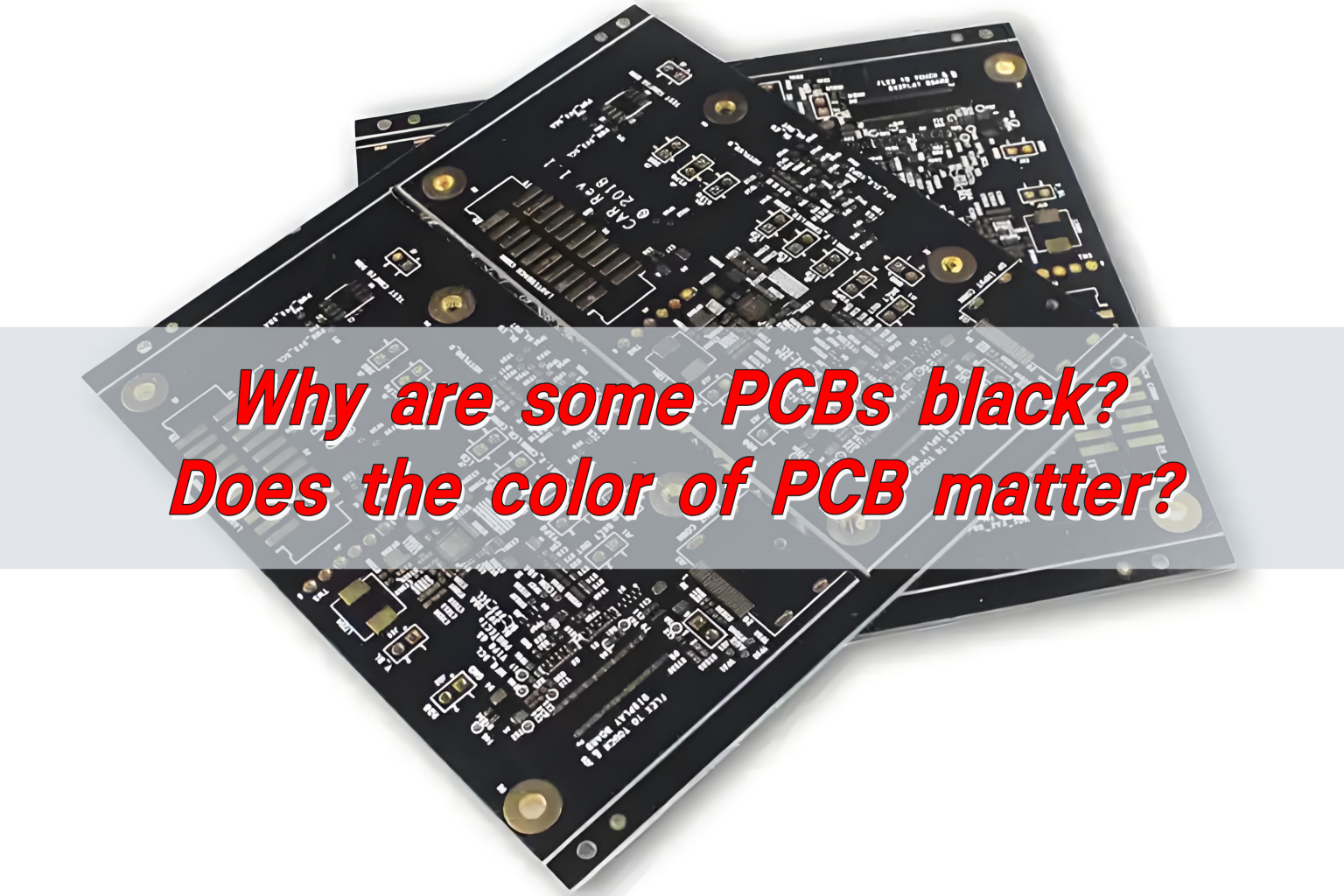 Why are some PCBs black? Does the color of PCB matter? PCB & MCPCB ...